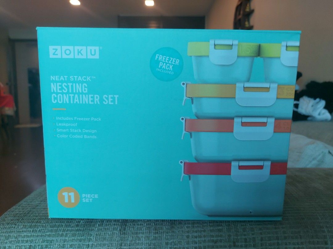 Neat Stack Nesting Container Set, Furniture & Home Living, Kitchenware ...