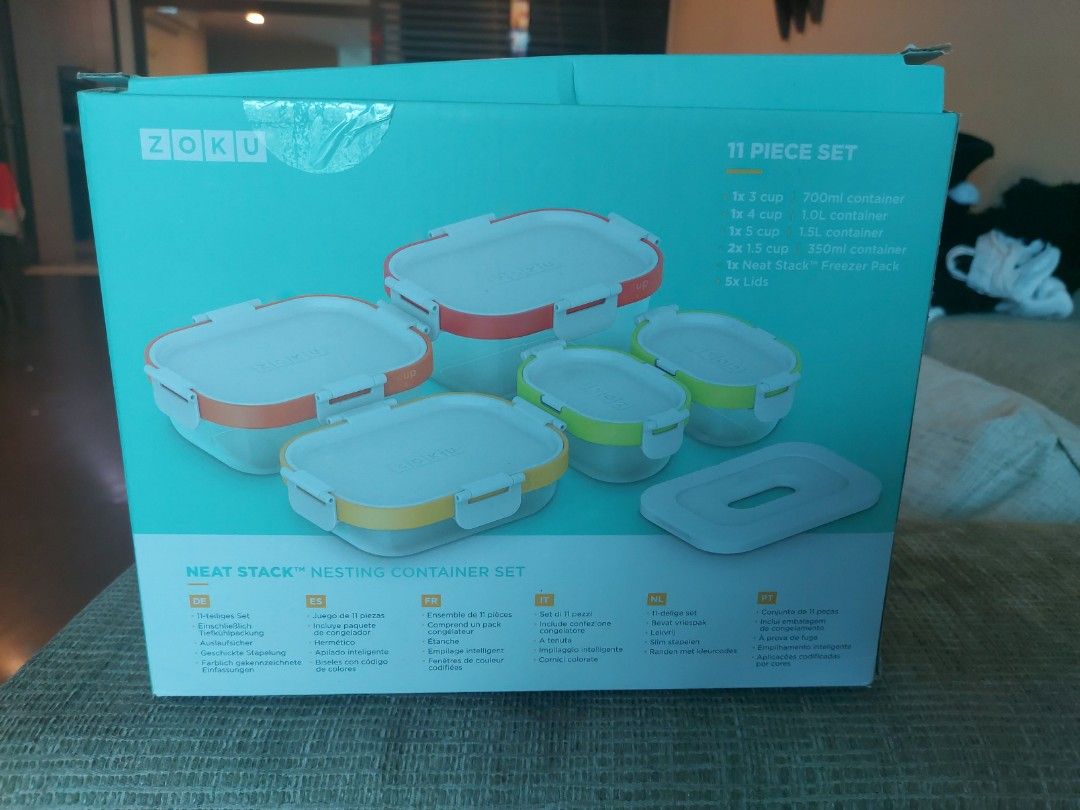 Neat Stack Nesting Container Set, Furniture & Home Living, Kitchenware ...