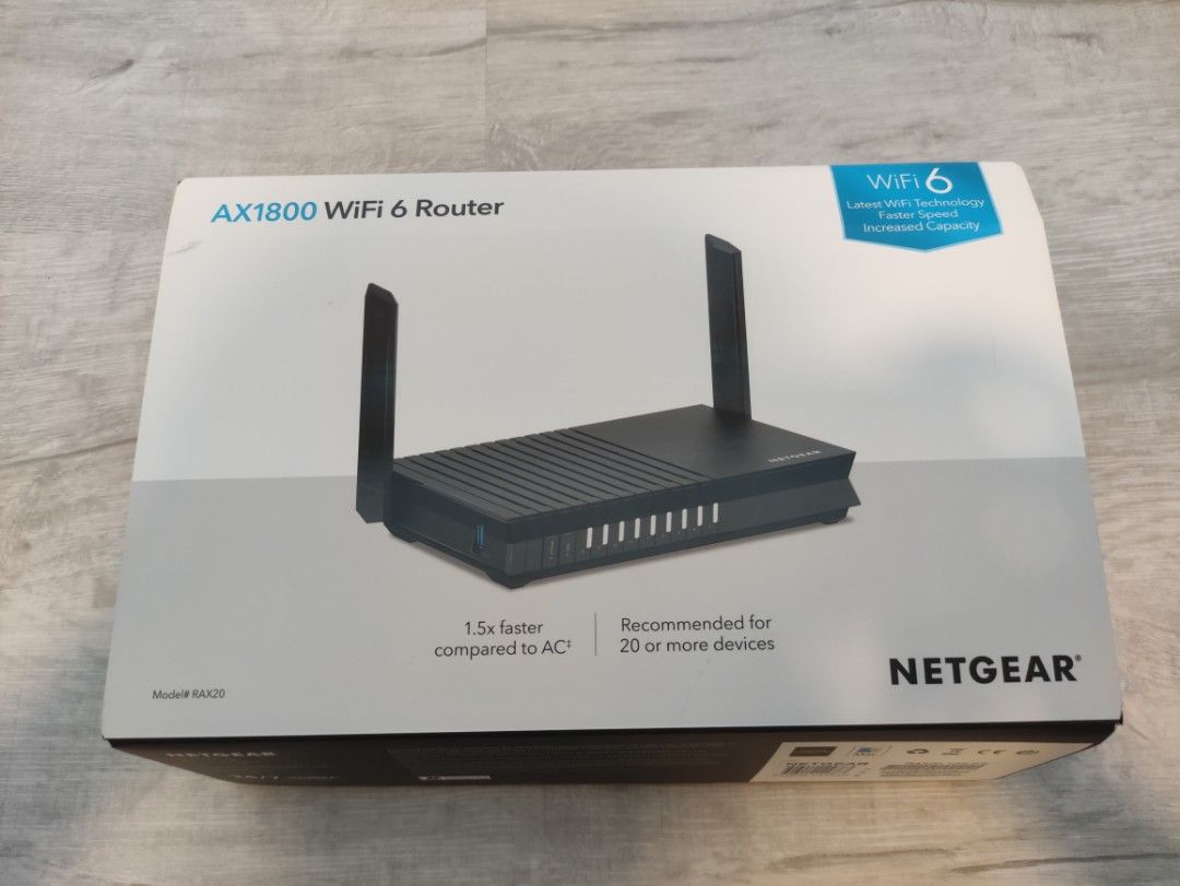 NETGEAR Nighthawk (RAX20) AX1800 WiFi 6 Router, Computers & Tech, Parts ...