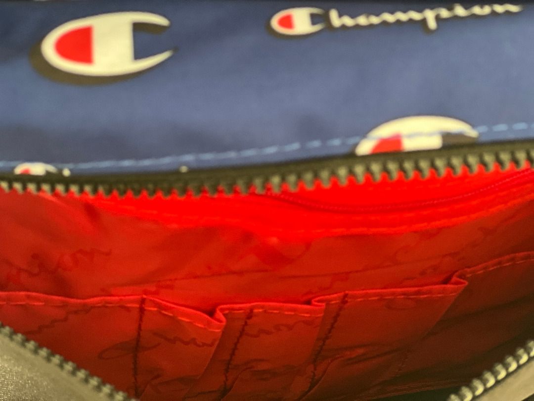 NEW! CHAMPION BLUE WHITE BLACK FOREVER CHAMP THE MANUSCRIPT BACKPACK ...