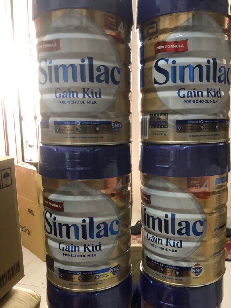 Abbott Similac gain kid stage 4 (850g) *NEW*, Babies & Kids, Nursing & Feeding, Weaning ...