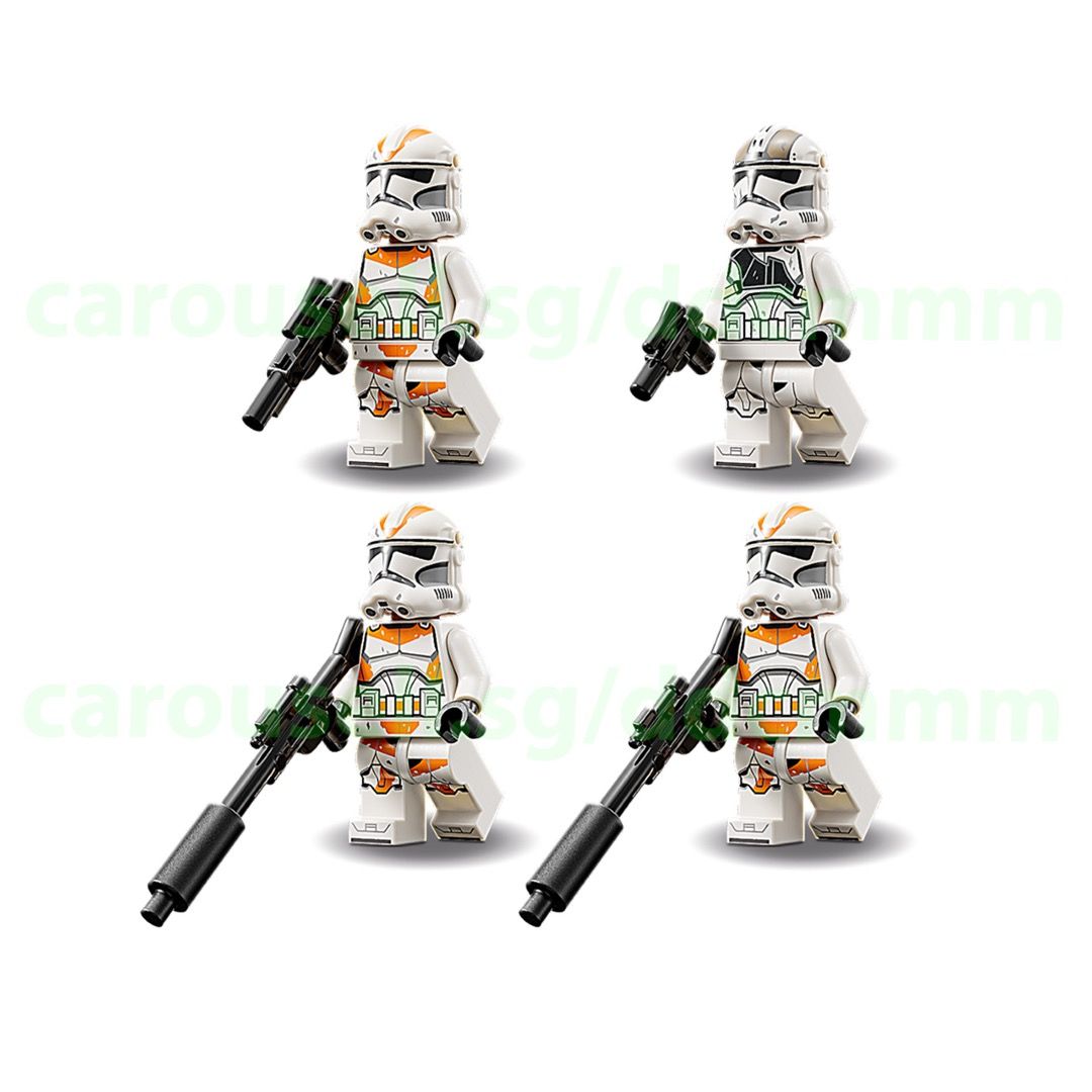 New Unassembled - LEGO Star Wars 212th Clones from 75337 (Bundle of 4 Minifigures) - 3x SW1235 ...