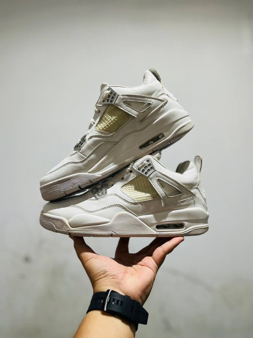 Nike Air Jordan Retro 4 Pure Money, Fesyen Pria, Sepatu , Sneakers di ...