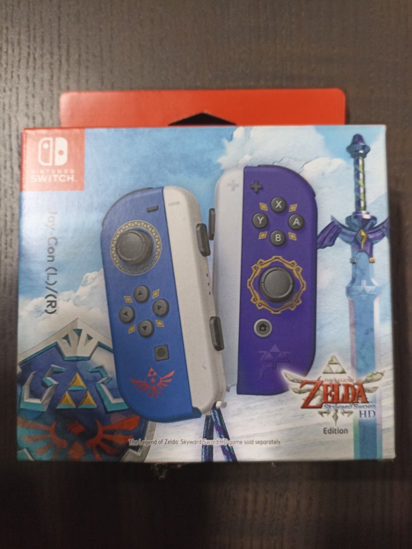 Nintendo Switch Zelda Skyward Sword Joy Con, Video Gaming, Gaming ...