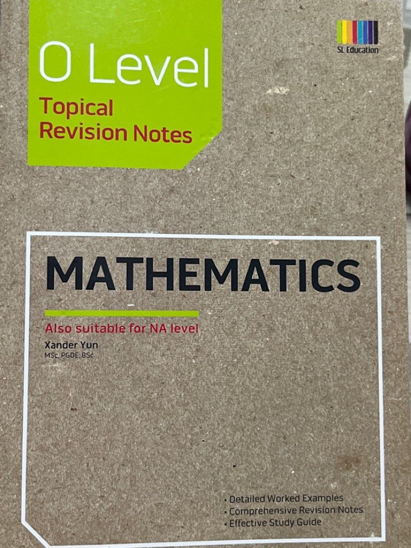 O Level Mathematics Topical Revision Notes, Hobbies & Toys, Books ...