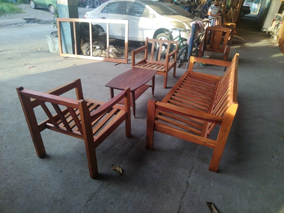 Old sala set, Furniture & Home Living, Furniture, Sofas on Carousell