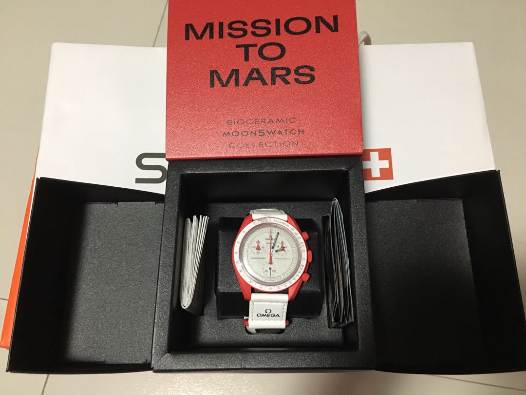 Omega x Swatch Mission to Mars, Men's Fashion, Watches & Accessories ...