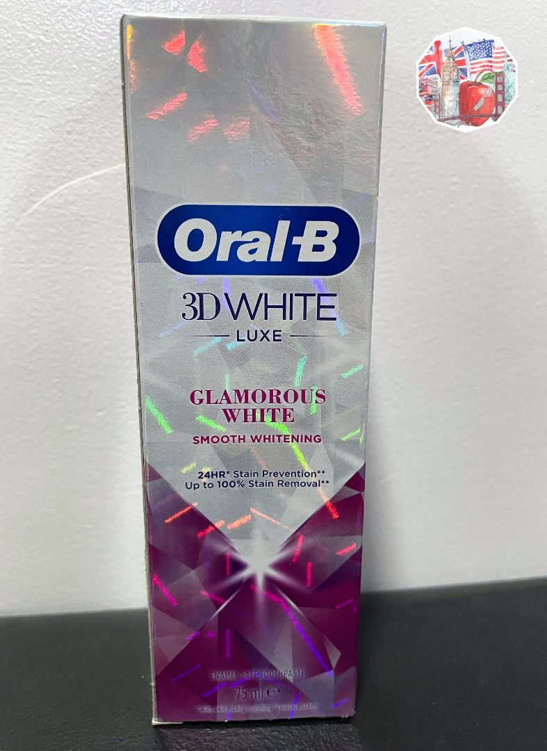 Oral-B 3D White Luxe Glamorous Whitening Toothpaste 75mL, Beauty ...
