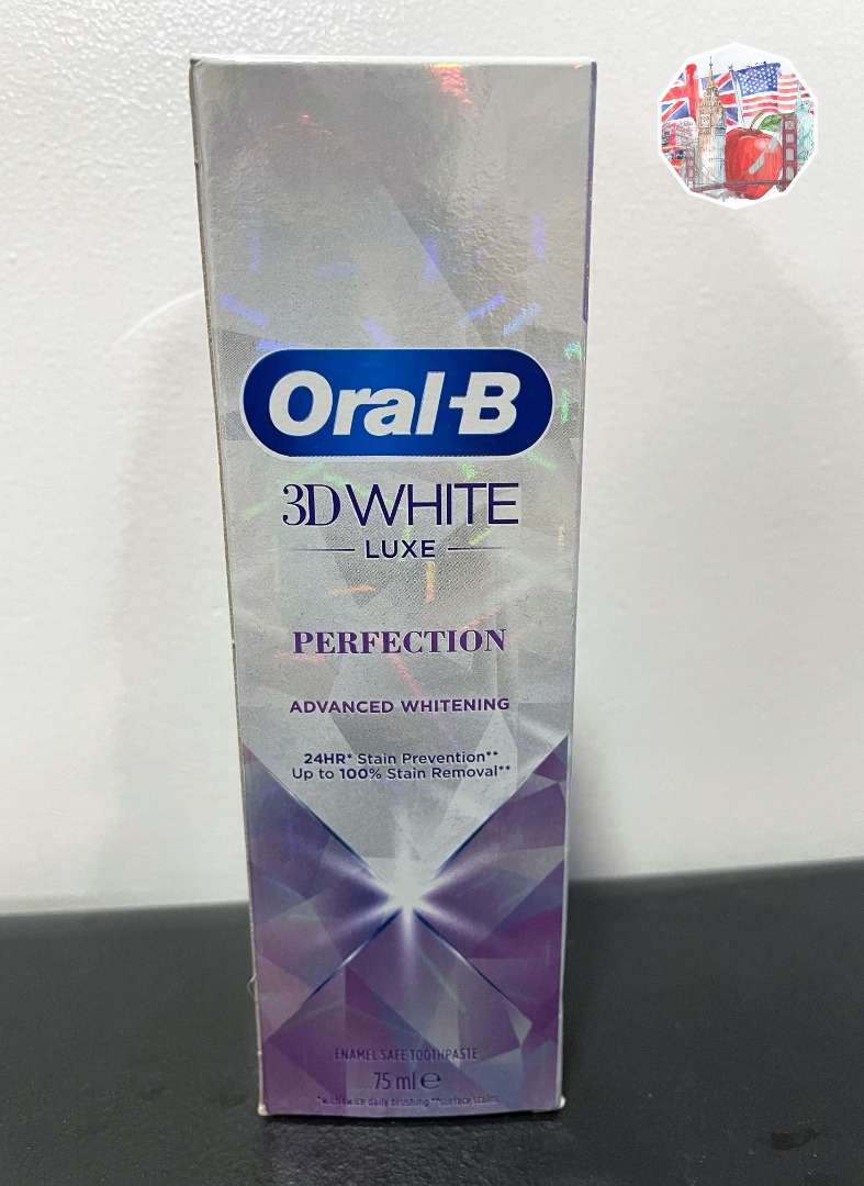 Oral-B 3D White Luxe Perfection Whitening Toothpaste 75mL, Beauty ...