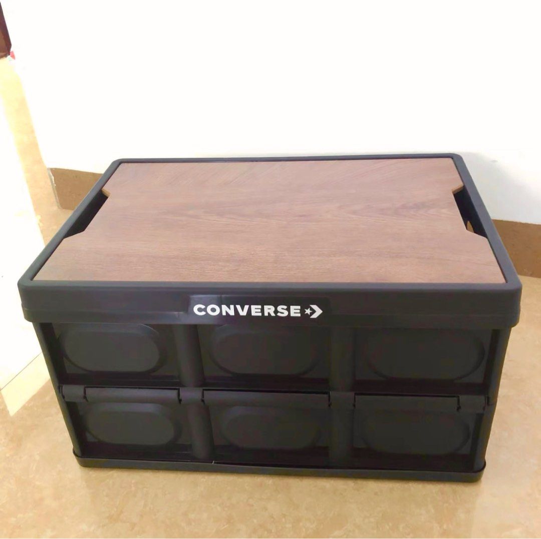 Original Converse Box Foldable Storage Organizer Shoe Box, Furniture ...