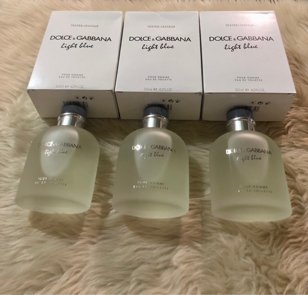 Original D&G Light Blue Tester 125ml, Beauty & Personal Care, Fragrance ...