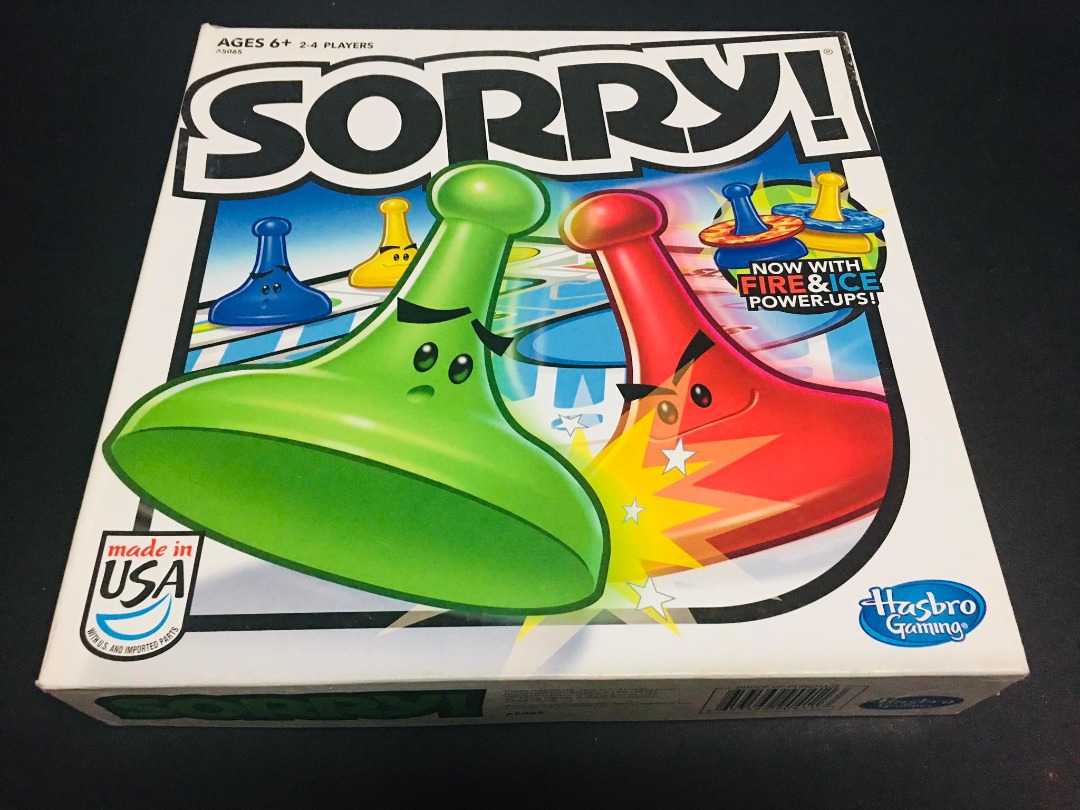 Original Hasbro Sorry! with Fire and Ice Power-ups, Hobbies & Toys ...