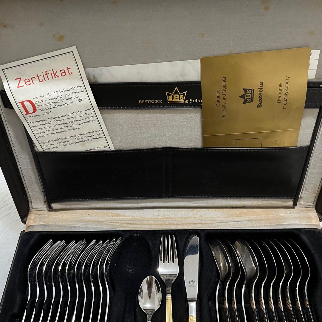 Original Solingen Cutlery 69pcs, Furniture & Home Living, Kitchenware ...