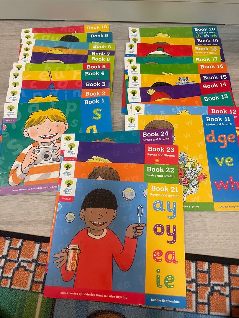 Oxford reading tree Phonics 1-24, 興趣及遊戲, 書本 & 文具, 小說 & 故事書 - Carousell
