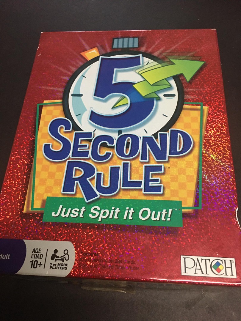 Patch 5 Second Rule, Hobbies & Toys, Toys & Games on Carousell