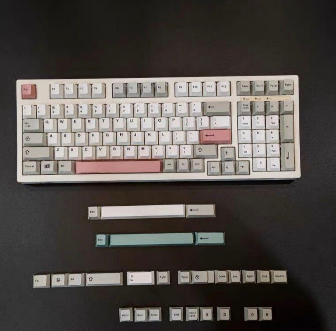 PBT keycaps 9009 colourway, Computers & Tech, Parts & Accessories ...