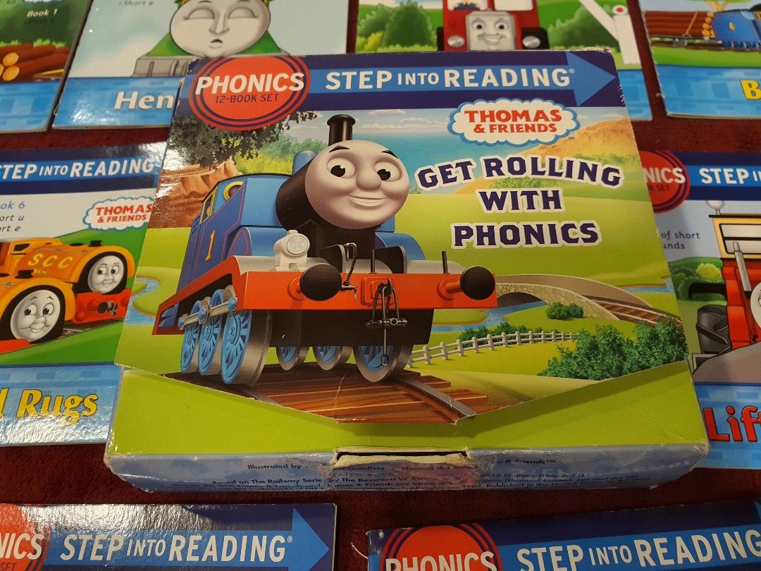 Phonics 12-Book set Thomas & Friends with free toy, Hobbies & Toys ...