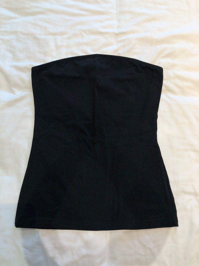 Plain Black Tube Top, Women's Fashion, Tops, Others Tops on Carousell