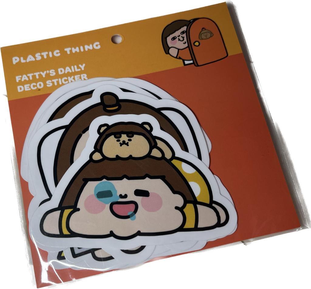 Plastic thing 為食妹 Sticker 貼紙, 興趣及遊戲, 玩具 & 遊戲類 - Carousell