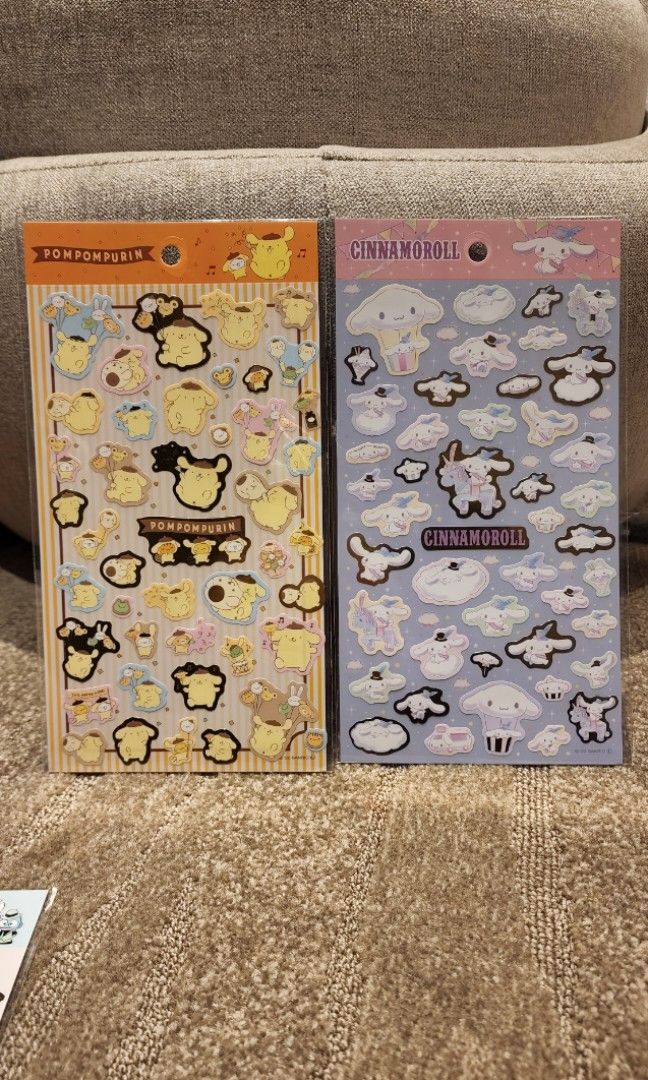 Pompompurin Sanrio Stickers [FROM JAPAN], Hobbies & Toys, Stationery ...