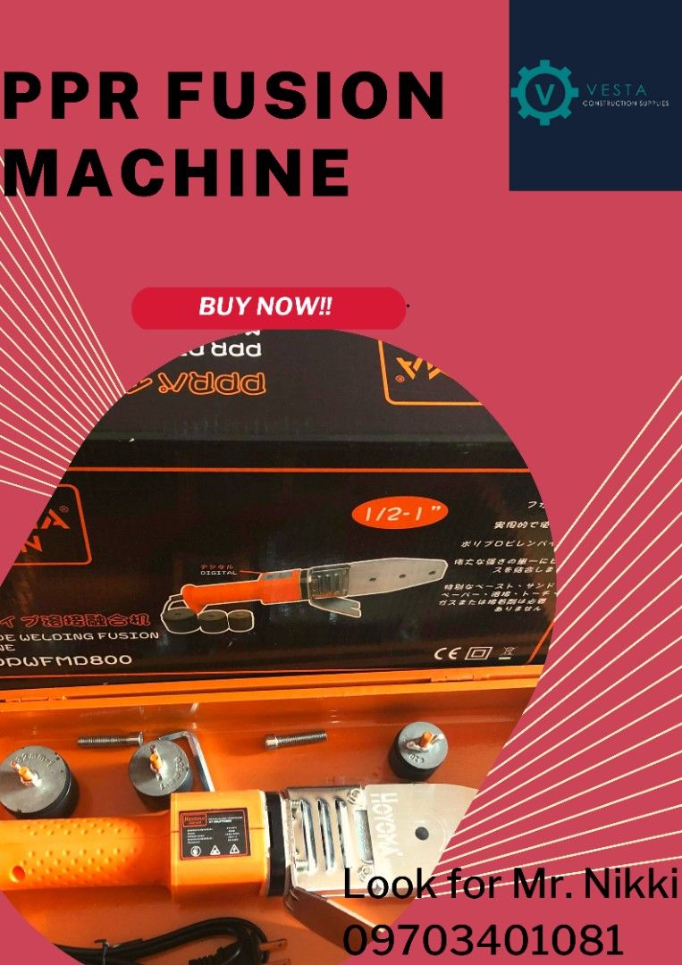 PPR FUSION MACHINE, Commercial & Industrial, Construction Tools ...