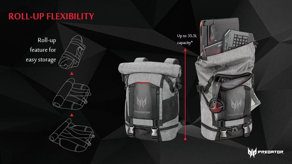 Predator Premium Rolltop Travel Backpack / Military Grade / Full Water ...