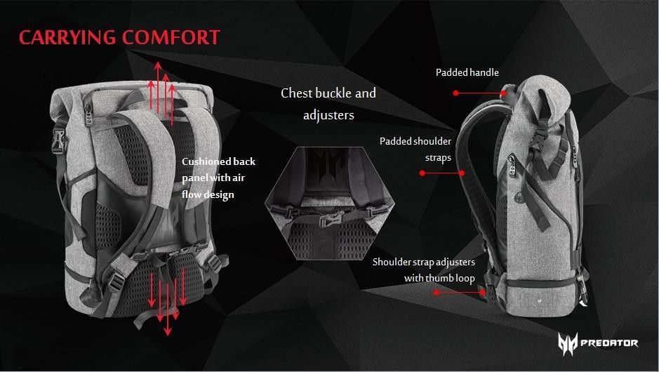 Predator Premium Rolltop Travel Backpack / Military Grade / Full Water ...