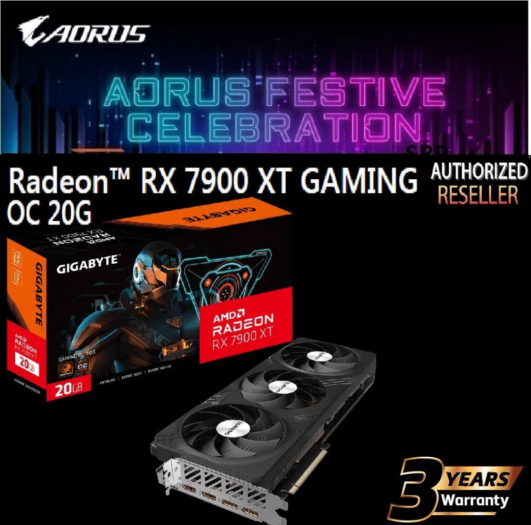 [Pre-Order] GIGABYTE RX 7900 XT / RX 7900XT Gaming OC 20G (3Y ...