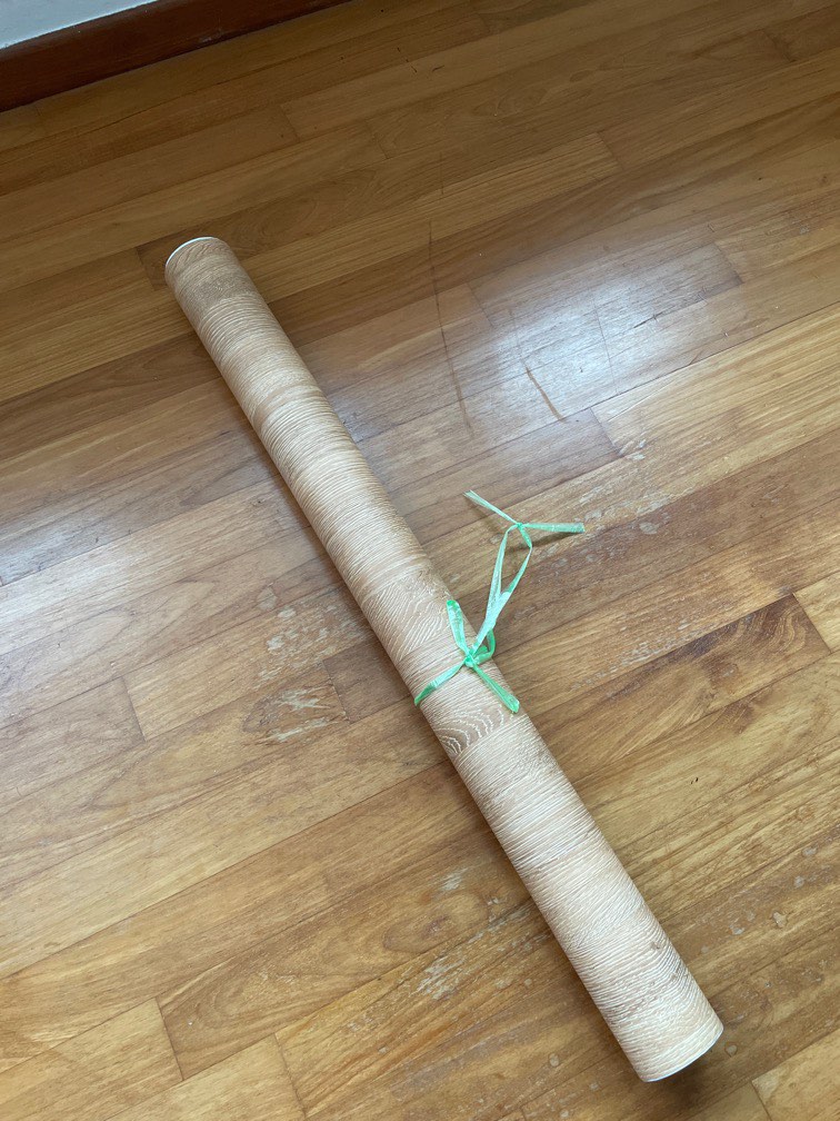 PVC Oak wood sticker for Floor / furniture / table / 90cm width ...