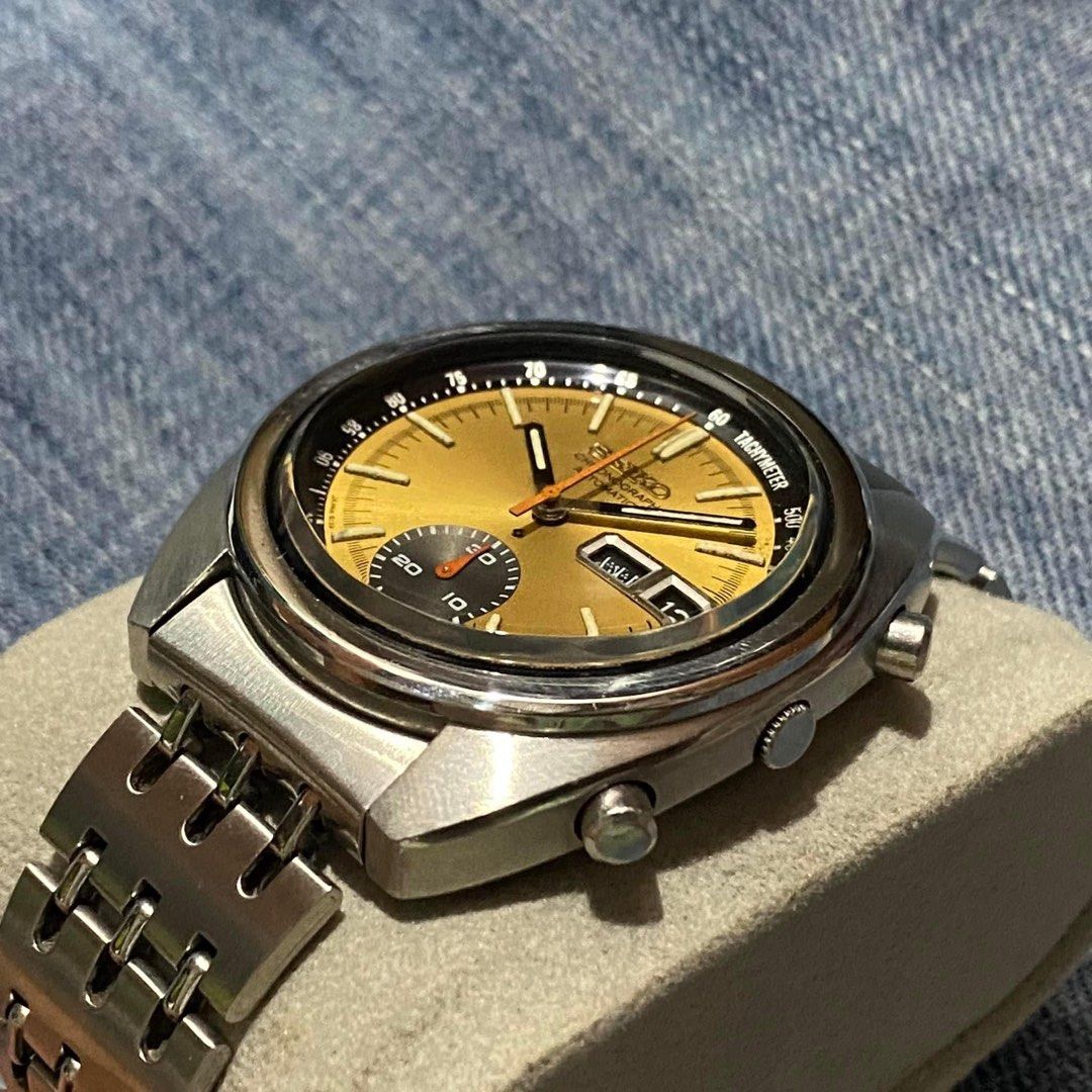 Rare Vintage Seiko 6139-6013 Gold Bruce Lee" Export Model Chronograph ...
