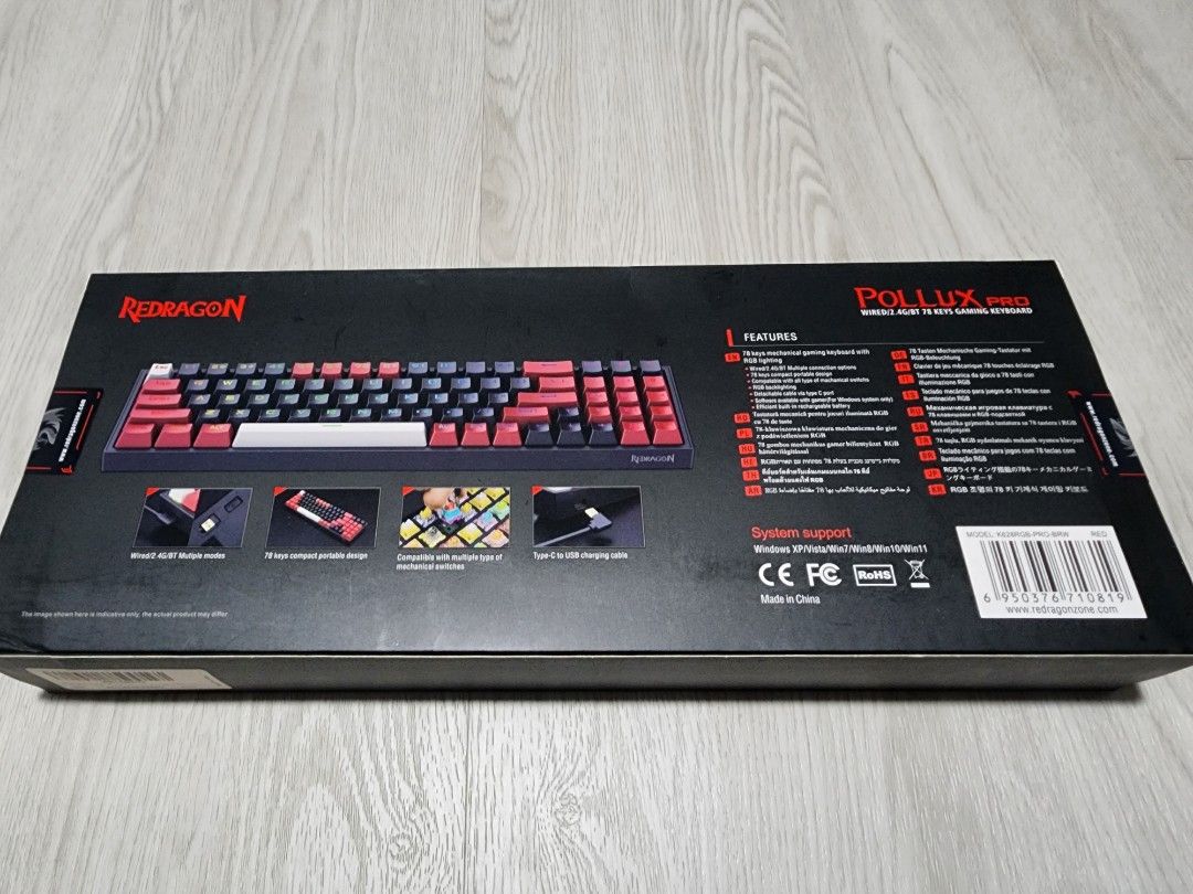 Redragon K628 Pro Wireless Mechanical Keyboard, Computers & Tech, Parts ...