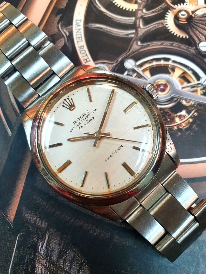 Rolex Air King Automatic Watch 5500, Luxury, Watches on Carousell