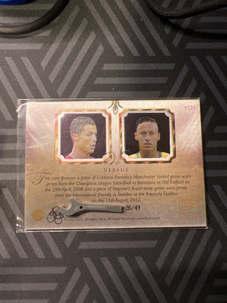 Ronaldo Versus Neymar Dual Relic Card, Hobbies & Toys, Toys & Games on ...