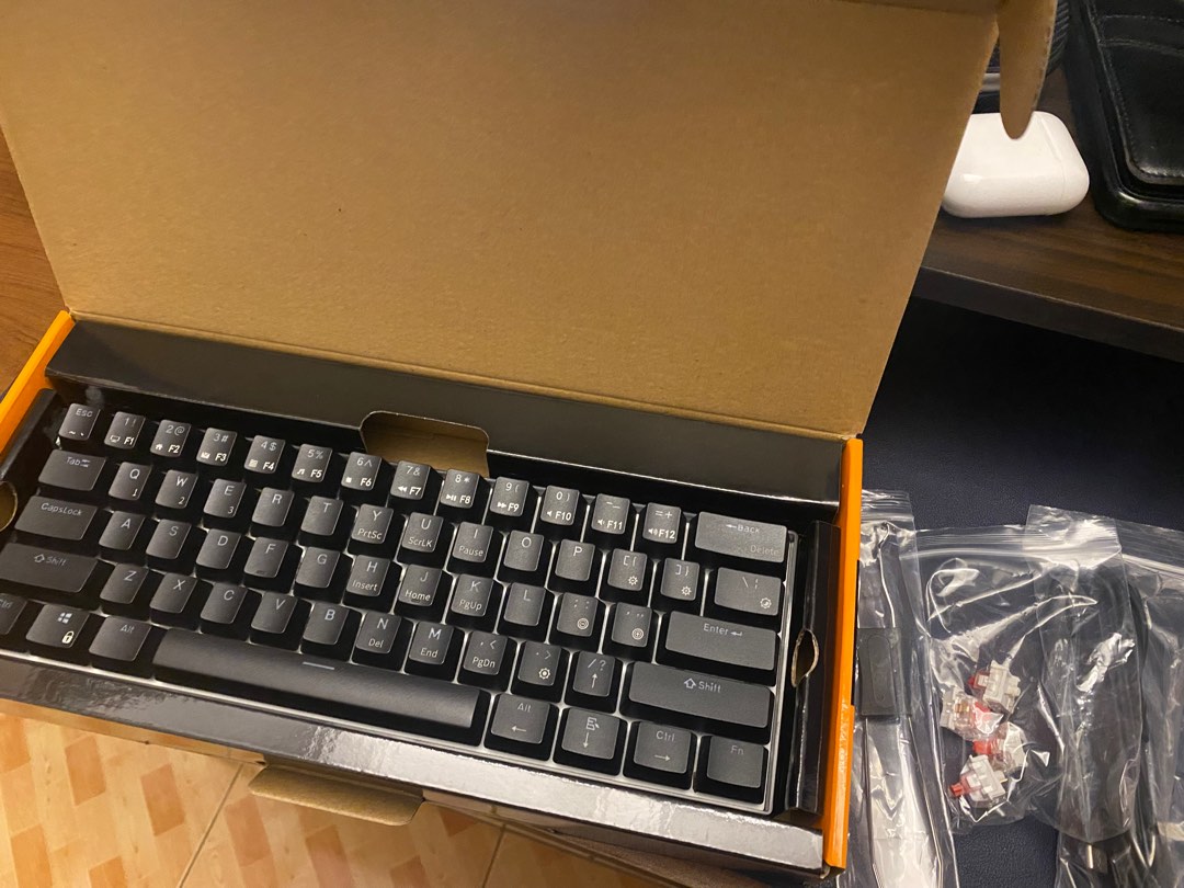 ROYAL KLUDGE RK61 MECHANICAL KEYBOARD TRI-MODES W/ RED SWITCH ...