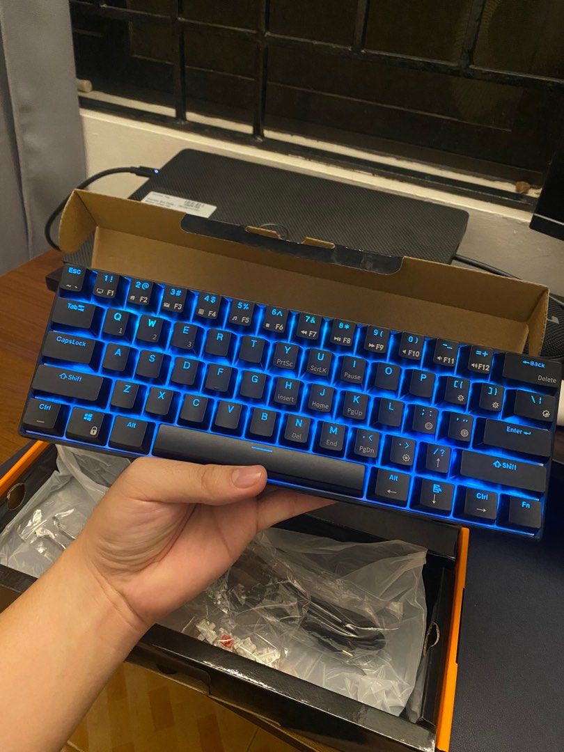 ROYAL KLUDGE RK61 MECHANICAL KEYBOARD TRI-MODES W/ RED SWITCH, Computers & Tech, Parts ...