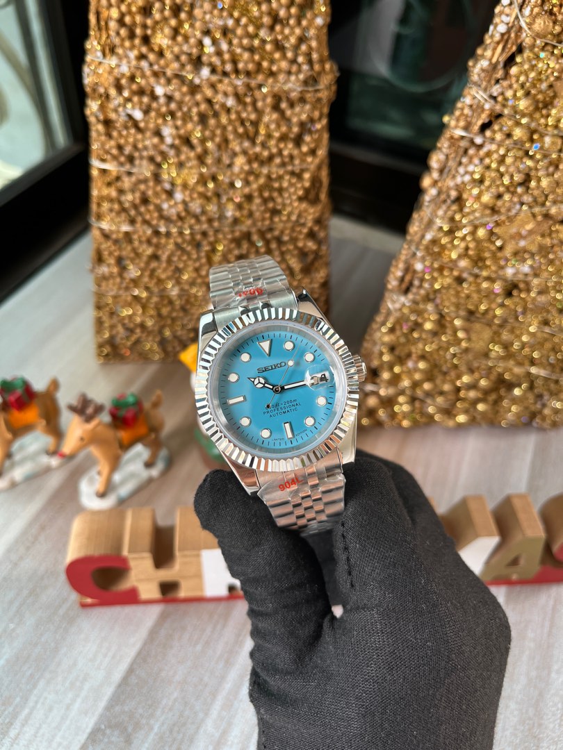 Seiko Tiffany Datejust Mod, Luxury, Watches on Carousell