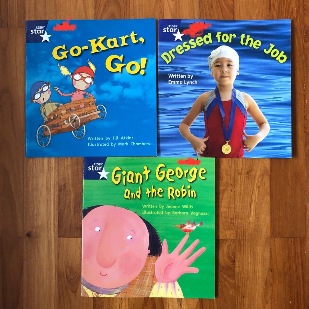 Set of 8 Rigby Star English story books phonics readers for children ...