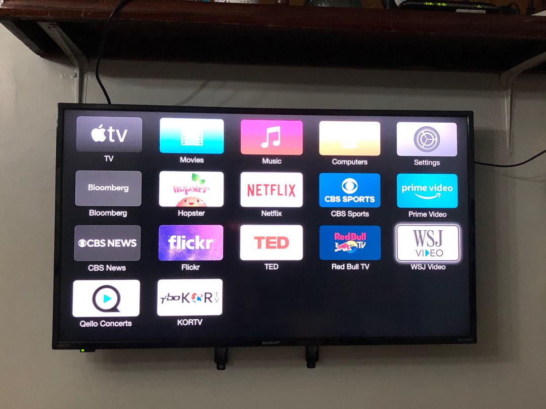 Sharp 34-inch LED TV and Apple TV 1st Gen, TV & Home Appliances, TV ...