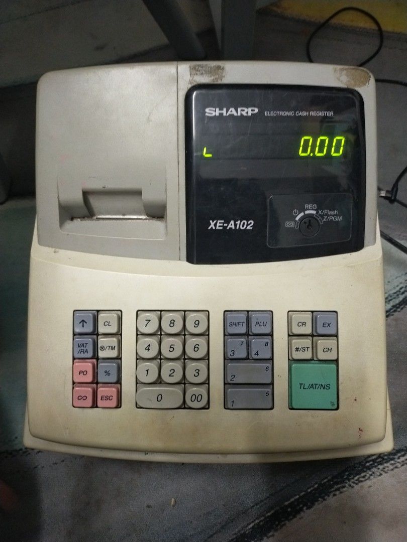 SHARP CASH REGISTER XE-A102, Computers & Tech, Printers, Scanners ...