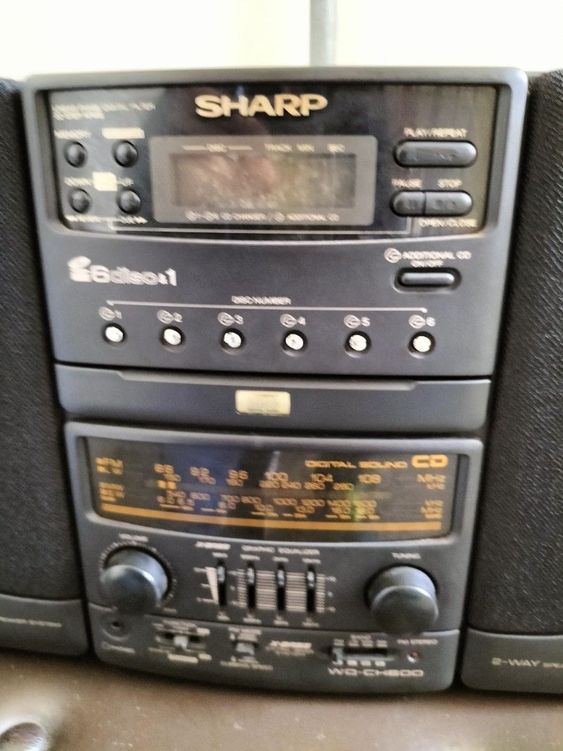 Sharp Radio CD & Cassette player --Pls read description, Audio ...