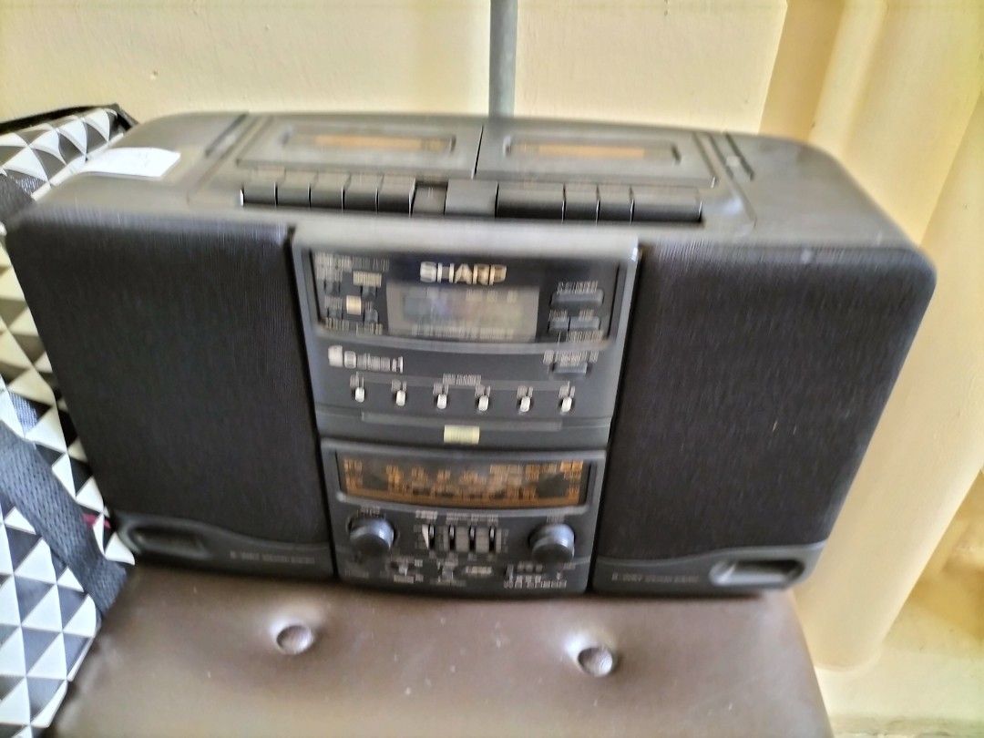 Sharp Radio CD & Cassette player --Pls read description, Audio ...
