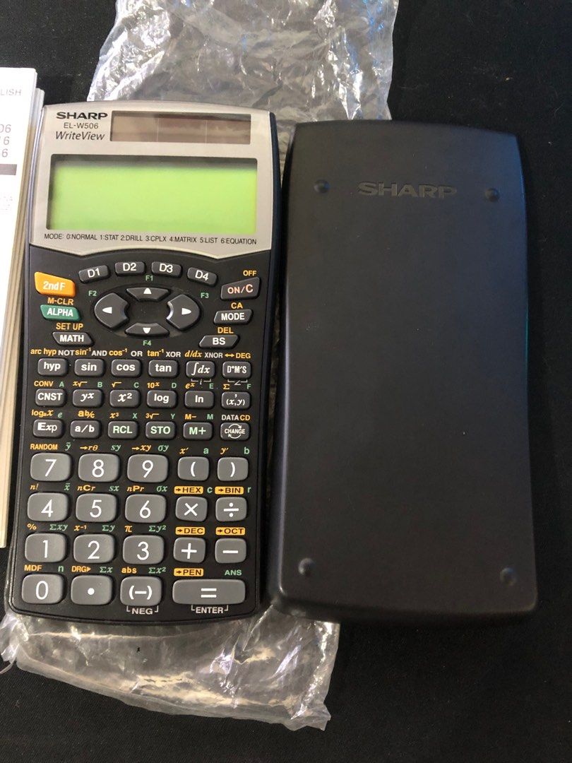 Sharp Writeview scientific calculator EL-W506, Hobbies & Toys ...