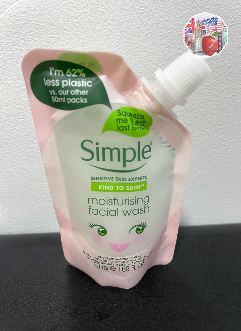 Simple Kind to Skin Moisturising Facial Wash Pouch 50mL, Beauty ...