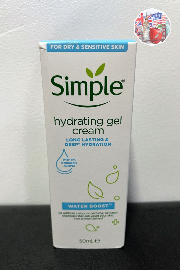 Simple Water Boost Hydrating Gel Cream Moisturiser 50mL, Beauty ...