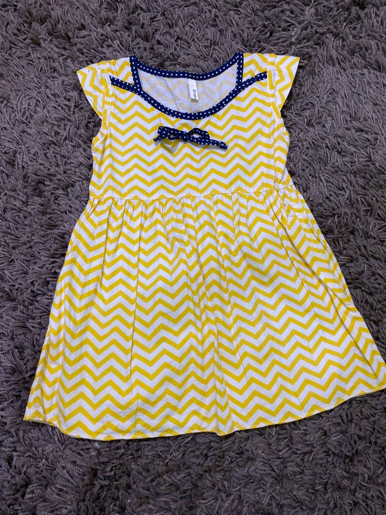 SM Basic Yellow dress for baby girl, Babies & Kids, Babies & Kids ...