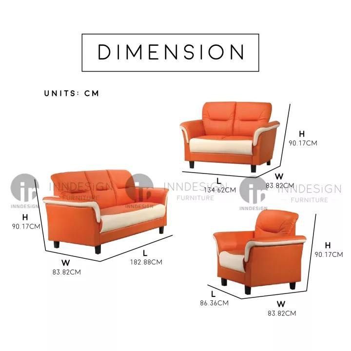 sofa 1 / 2 / 3 Seater PVC Sofa, Furniture & Home Living, Furniture ...