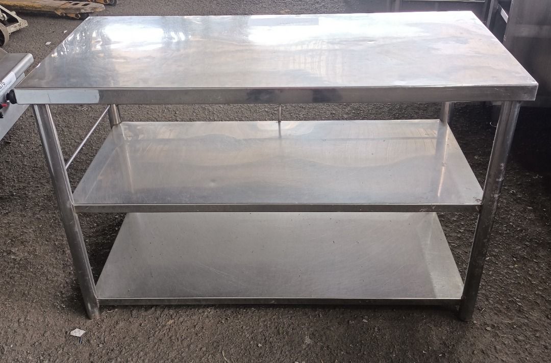 Stainless steel 3 tier work table , Furniture & Home Living ...