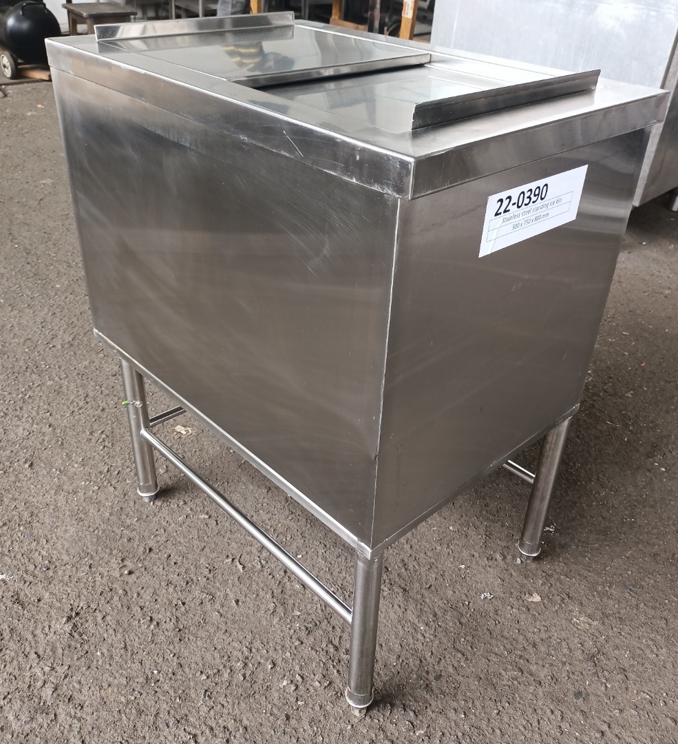 Stainless steel standing ice bin, Furniture & Home Living, Kitchenware ...