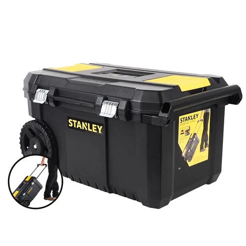 Stanley 80-150 Metal Latch Plastic Tool Box Trolley / Rolling Tool Chest (Essential), Commercial ...