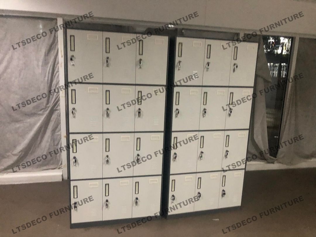 STEEL LOCKER 12 DOOR OFFICE PARTITION FURNITURE SUPPLY!, Furniture ...